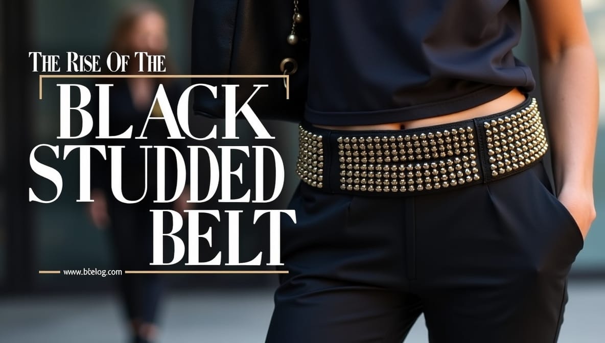 Black Studded Belt For Men & Women - BB Simon Belts Shop